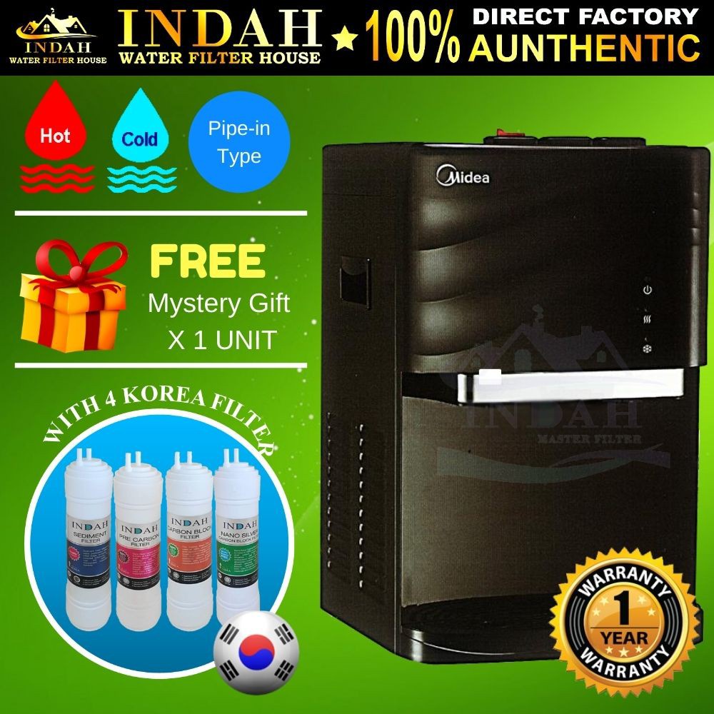 Midea Mild Alkaline Water Dispenser Hot Normal Cold Model: 1631 With 4 ...