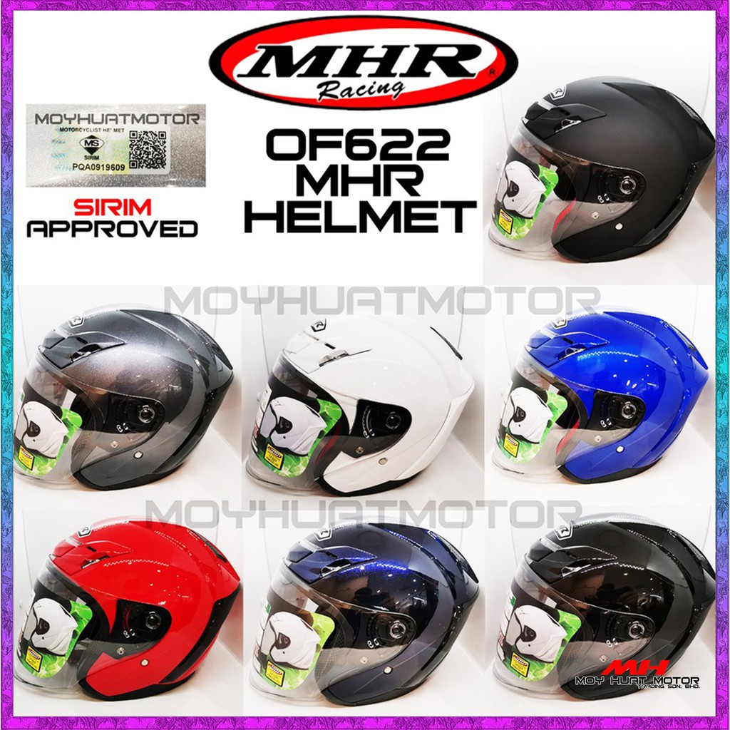 MHR OF622 PLAIN MHR HELMETS / MHR HELMET WITH SIRIM / MHR OPEN FACE ...