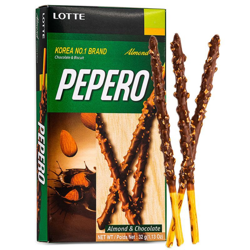 Lotte Pepero Almond Pepero Big Pack (32g x 8) | Shopee Malaysia