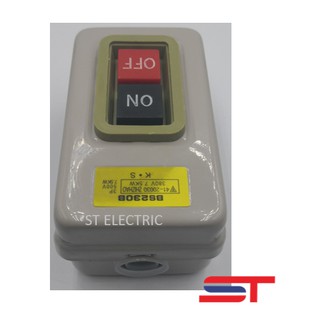 POWER PUSH BUTTON SWITCH BS230B 3P 3 PHASE 500V 3.7KW | Shopee Malaysia