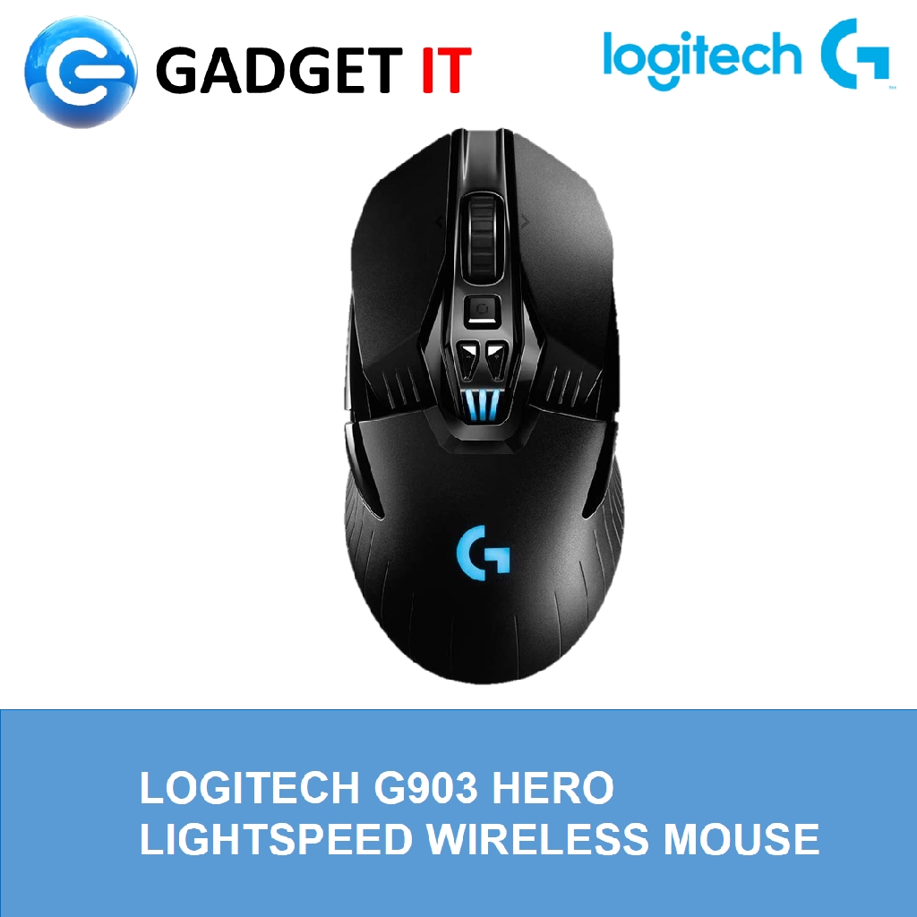 NEW LOGITECH G903 LIGHTSPEED WIRELESS GAMING MOUSE WITH HERO 16K SENSOR ...