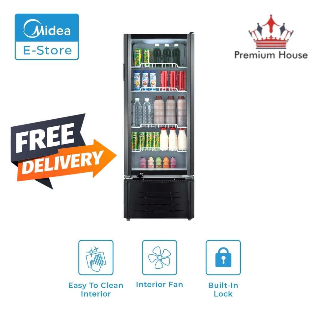 Midea MSC-186BE 186L Showcase Refrigerant | Shopee Malaysia