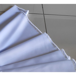 Kain Putih Nila & Hitam Line Kuning Jururawat 100%Polyester Gaberdine58 ...