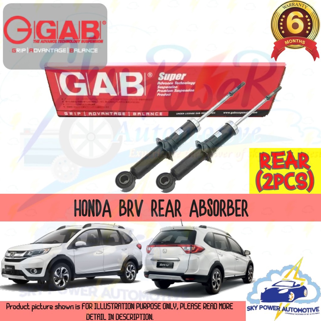 HONDA BRV GAB SUPER GAS SHOCK ABSORBER REAR 2PCS | Shopee Malaysia