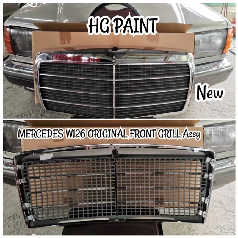 (NEW) MERCEDES W126 FRONT GRILL ASSY | Shopee Malaysia