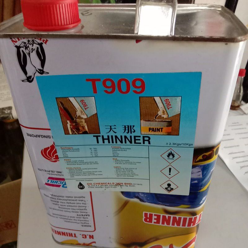 T909 Paint Thinner 3Liter ( +-2.3kg ) | Shopee Malaysia