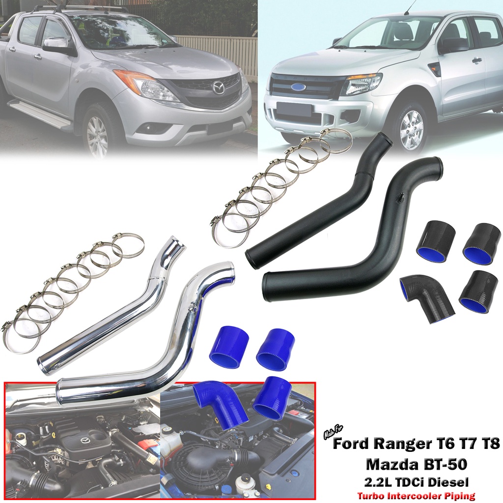 [READY STOCK] Ford Ranger T6 T7 T8 2.2 2012-2022 Aluminium Turbo Intercooler Hose Pipe Piping ...