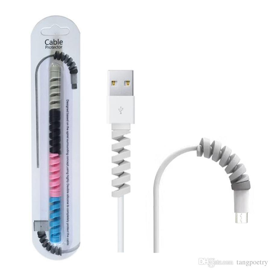 4Pcs Cable Winder Biter Protector Saver Cover USB Charger Cables Holder ...