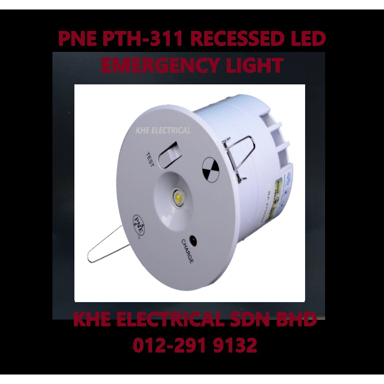 PNE PTH - 311 RECESSED MOUNTED EMERGENCY LIGHT 1X1W LED #LAMPU ...