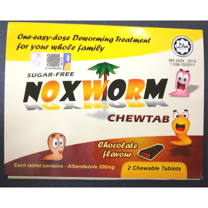 NOXWORM CHEWTAB DEWORM TREATMENT - CHOCOLATE FLAVOUR ( 2'S ) | Shopee ... NOXWORM CHEWTAB DEWORM TREATMENT - CHOCOLATE FLAVOUR ( 2'S ) | Shopee ...