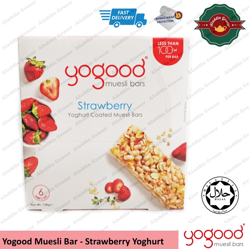 Yogood Strawberry Yoghurt Muesli Bar | Shopee Malaysia