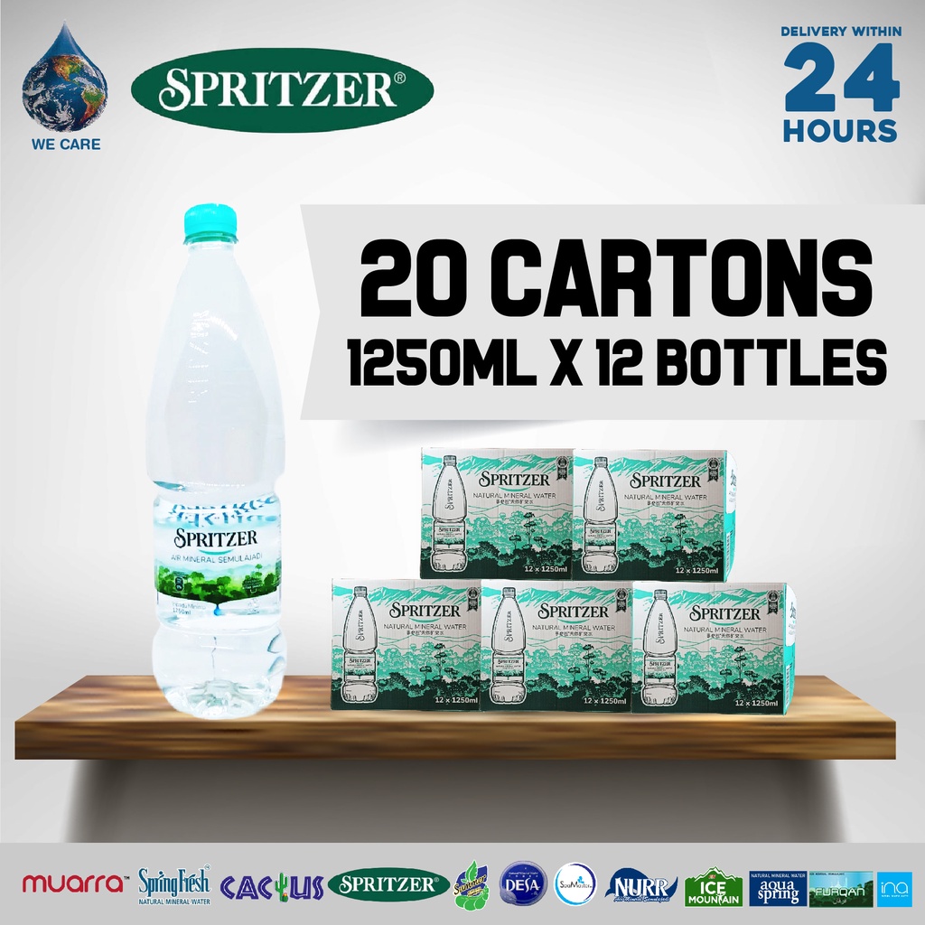 SPRITZER Mineral Water (1250ml x 12 Bottles x 20 Cartons) | Shopee Malaysia