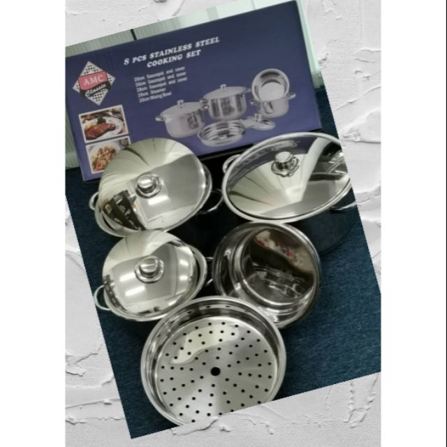 AMC Classic 8pcs Cookware Set | Shopee Malaysia