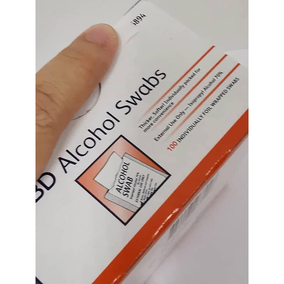 BD ALCOHOL SWABS 100'S | Shopee Malaysia
