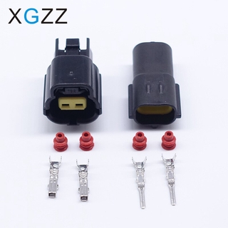 2 Pin 174354-2 174352-2 Female Male Waterproof Wire Connector Plug Car ...