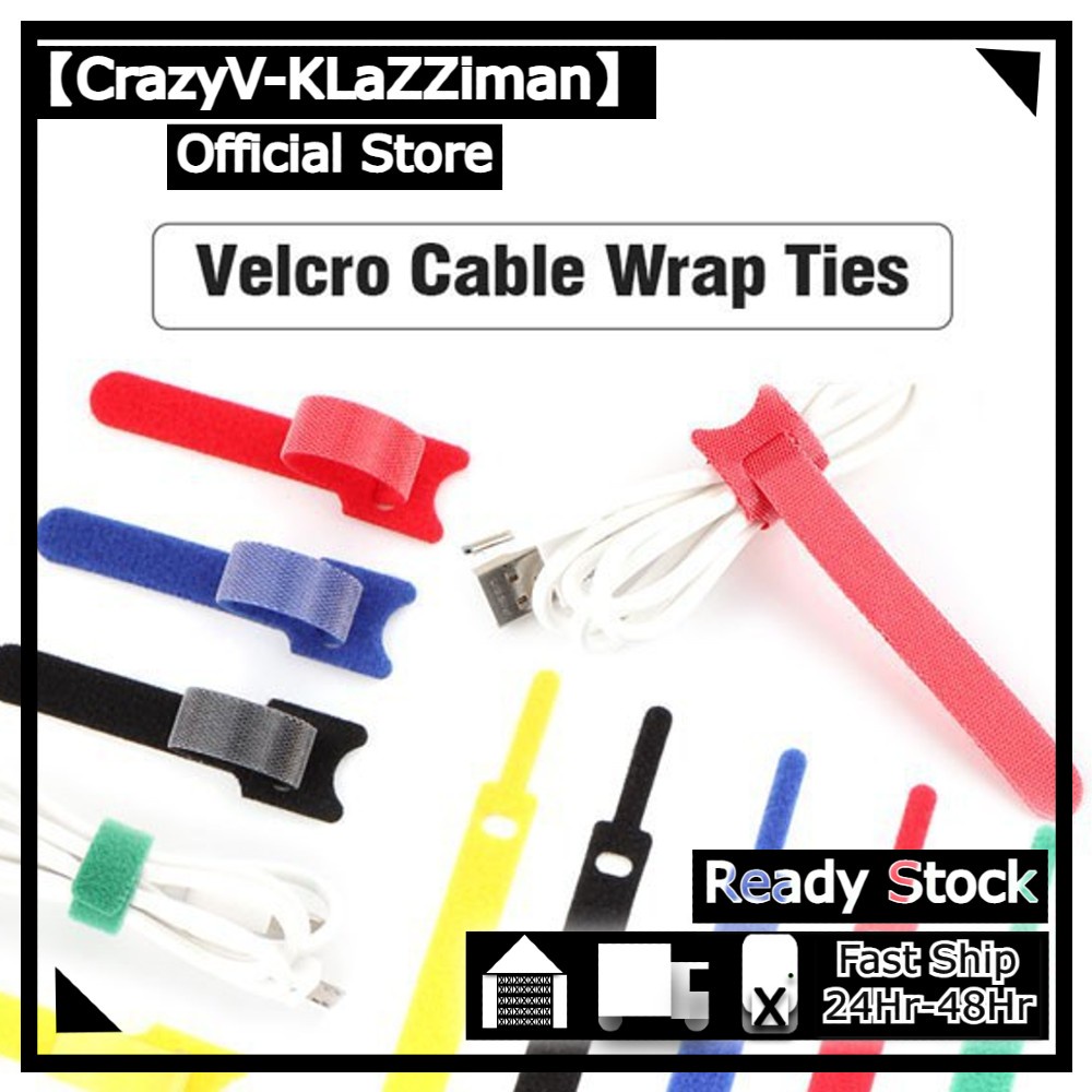Organizer Storage T-type Cable Velcro Cable Tie Wire Reusable Cord ...