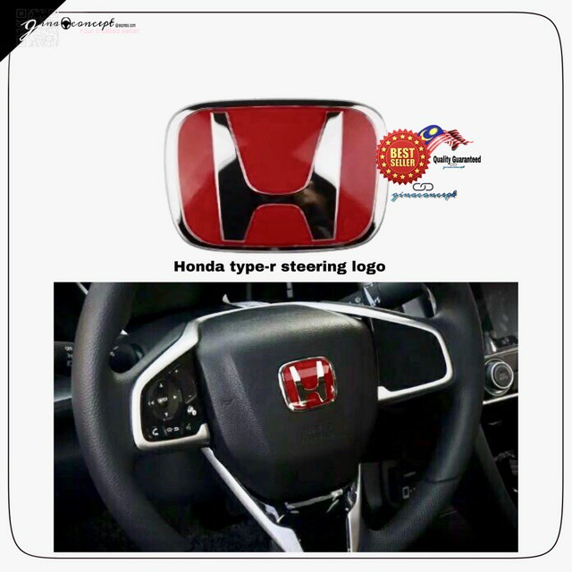 Honda car red colour logo emblem (type R logo) | Shopee Malaysia