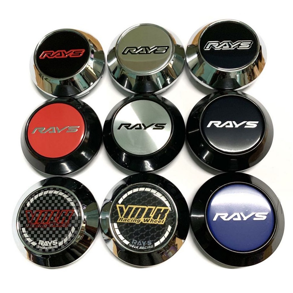 4pcs 69MM RAYS center caps Car sport rim wheel cap VOLK RACING RAYS ...