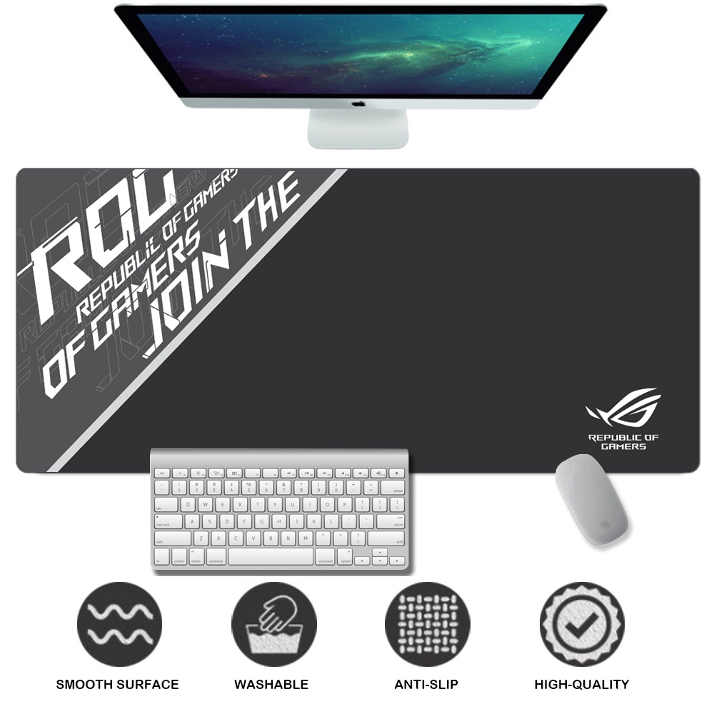 ROG Custom Mousepad Black Extended Mousepad Large Gaming Mousepad ...