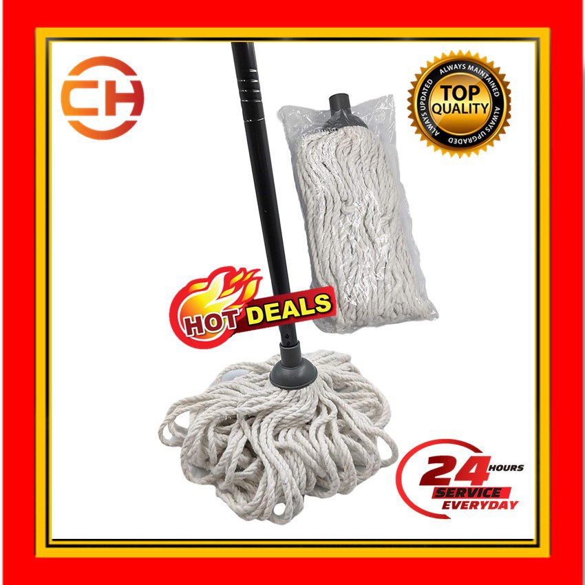 Super Absorbent Floor Mop with Handle | Shopee Malaysia