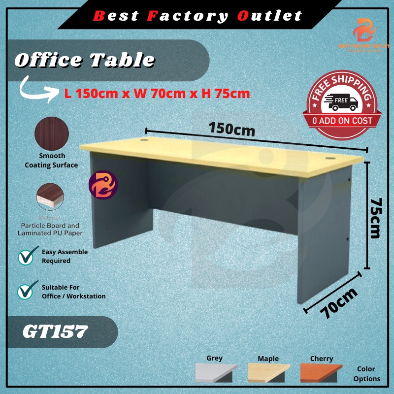 BFO GT157 Office Table / Meja Belajar / Study Table Desk / Meja Study ...