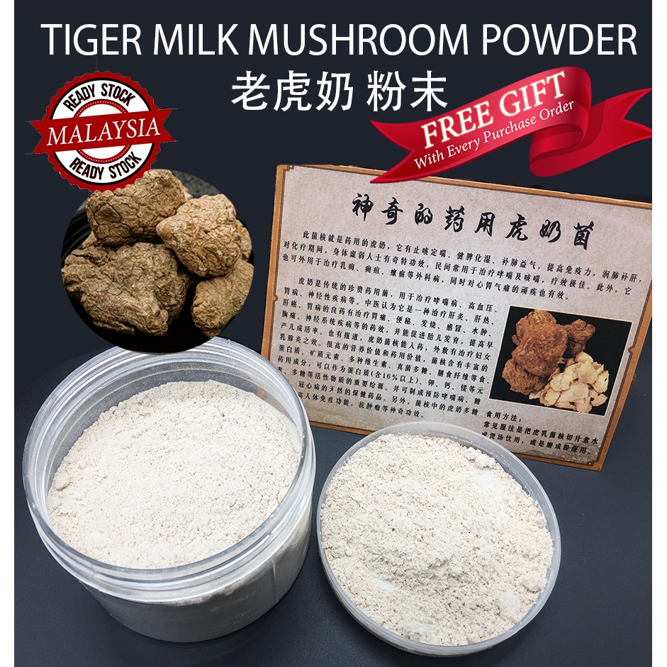 80 g WILD TIGER MILK MUSHROOM POWDER 粉末 CENDAWAN SUSU HARIMAU SERBUK ...