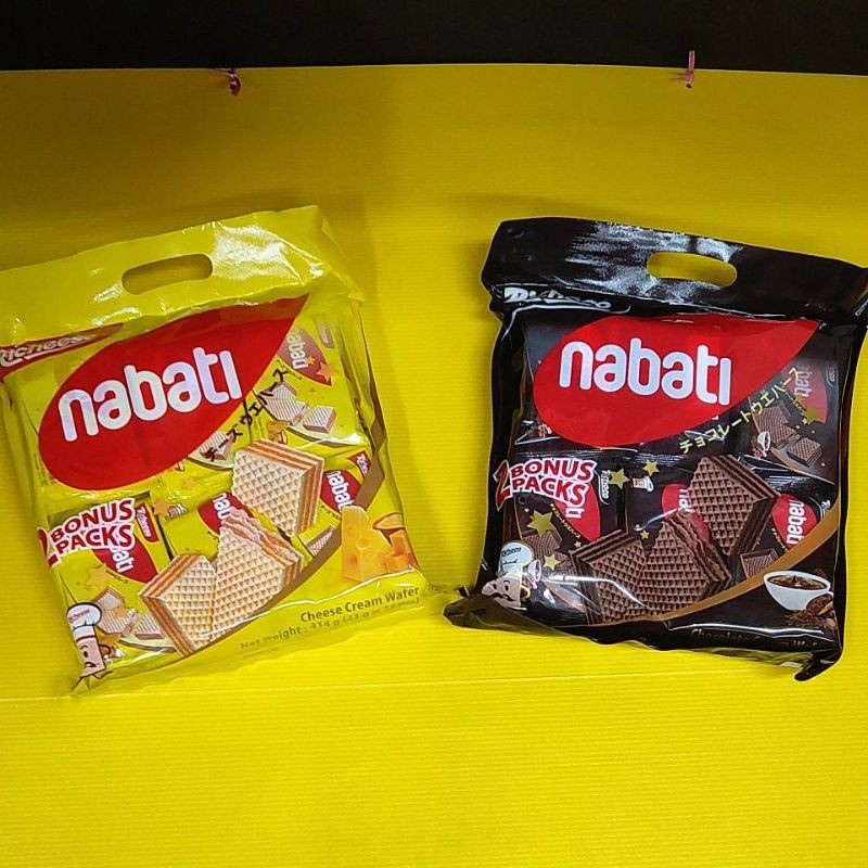 Nabati Family Pack Cream Wafer / Chocolate / Cheese / 23g x 18pcs | Shopee Malaysia