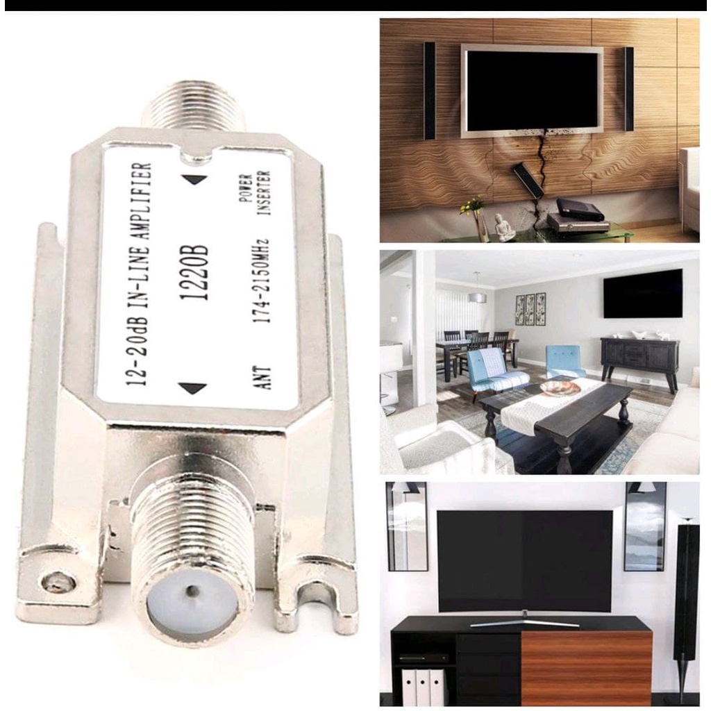 12-20dB In-line Amplifier(satellite slope line amplifier)(1220B) Small ...