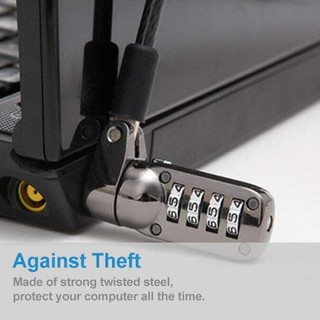 New Combination Kensington Slot Security Laptop Lock Anti Theft Cable ...