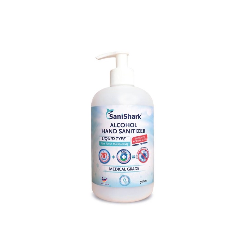 ORIGINAL PRODUCT - Sani Shark 75% Alcohol Hand Sanitizer Liquid Type ...