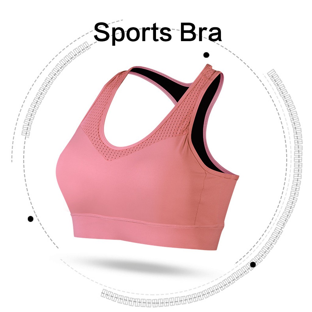 Women Racerback Sports Bra High Impact Workout Underwear Gym Activewear Bra Racerback Sport Bras