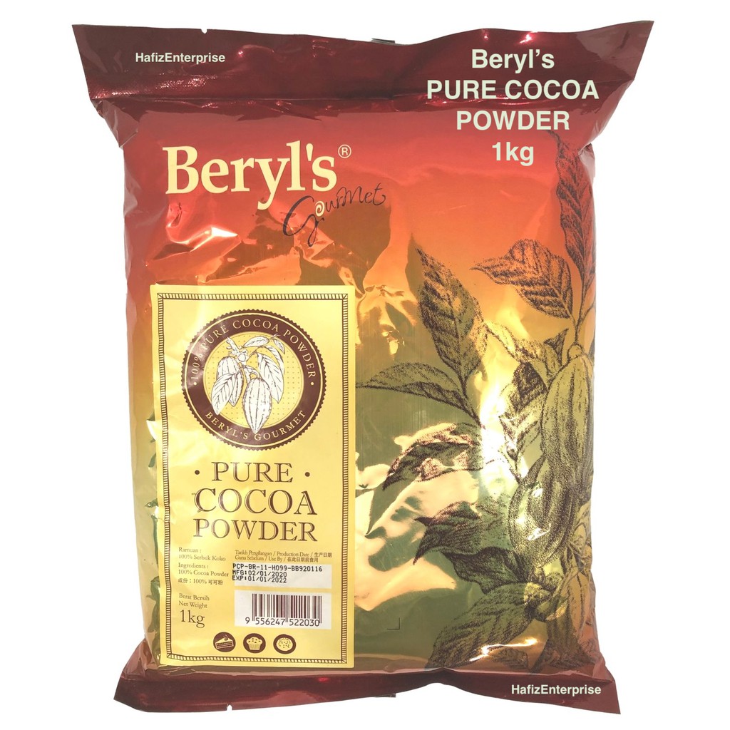 Beryl's Gourmet Pure Cocoa Powder 1kg (Serbuk Koko) | Shopee Malaysia