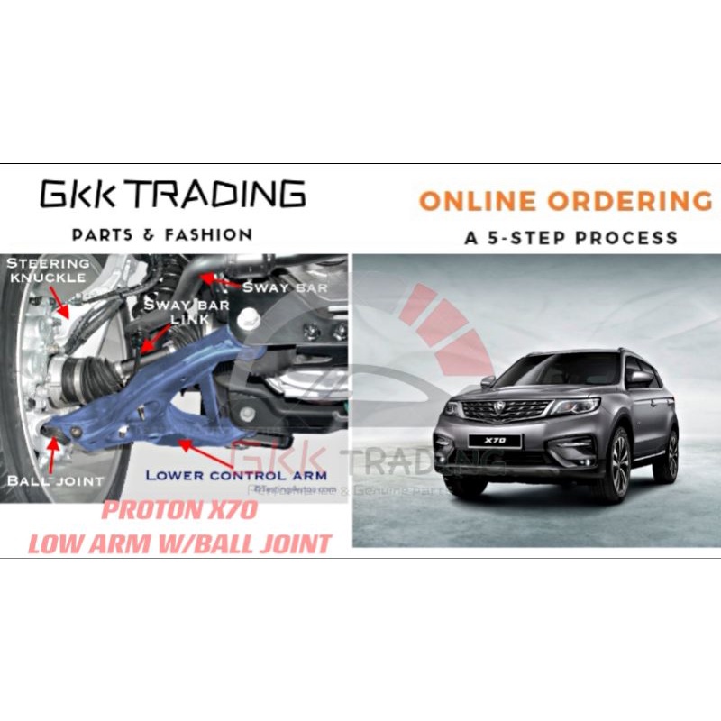 "1 PAIR"GEELY PROTON X70 CBU CKD LOWER ARM FRONT | Shopee Malaysia
