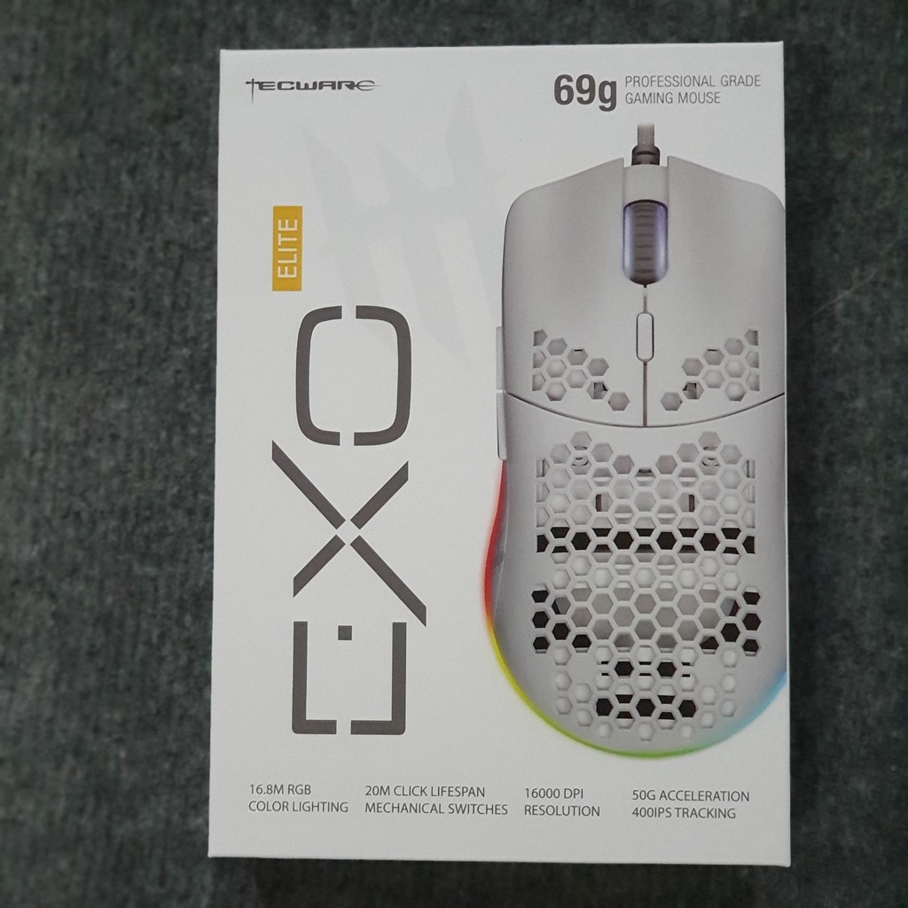 Tecware Exo Elite Gaming Mouse White Shopee Malaysia