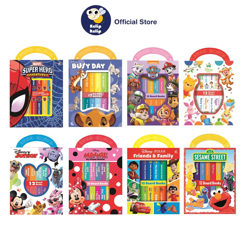 Disney My First Library Early Learning Set with 12 Board Books for ...