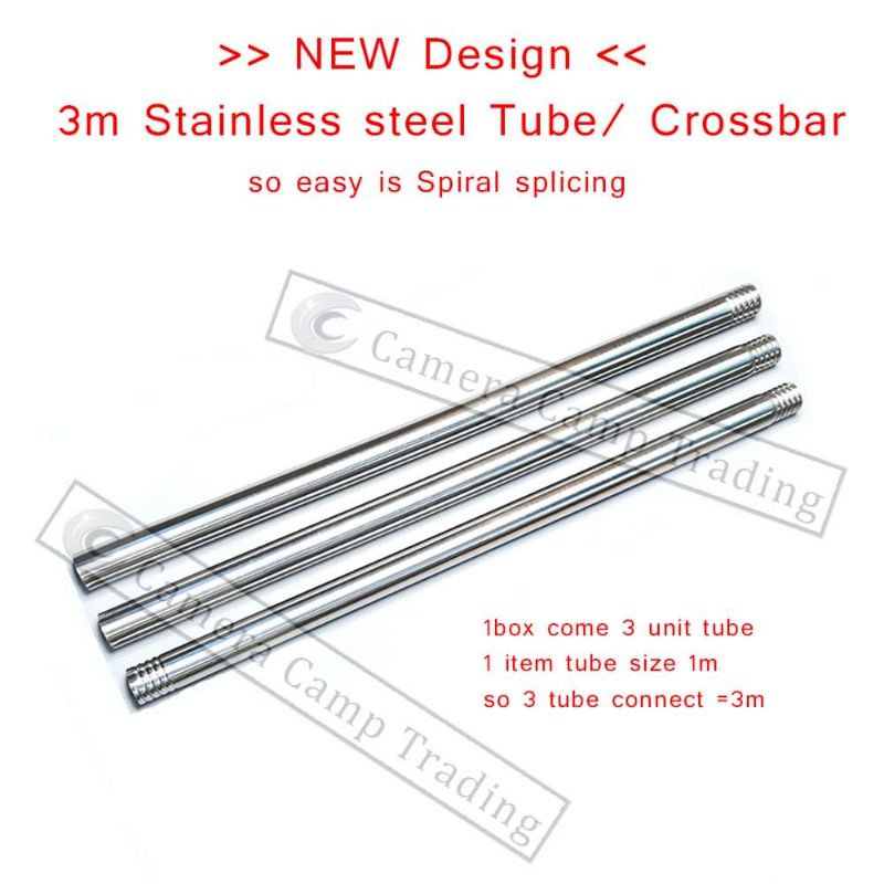 3m Stainless Steel Tube/ Crossbar for Manual Background Support System ...