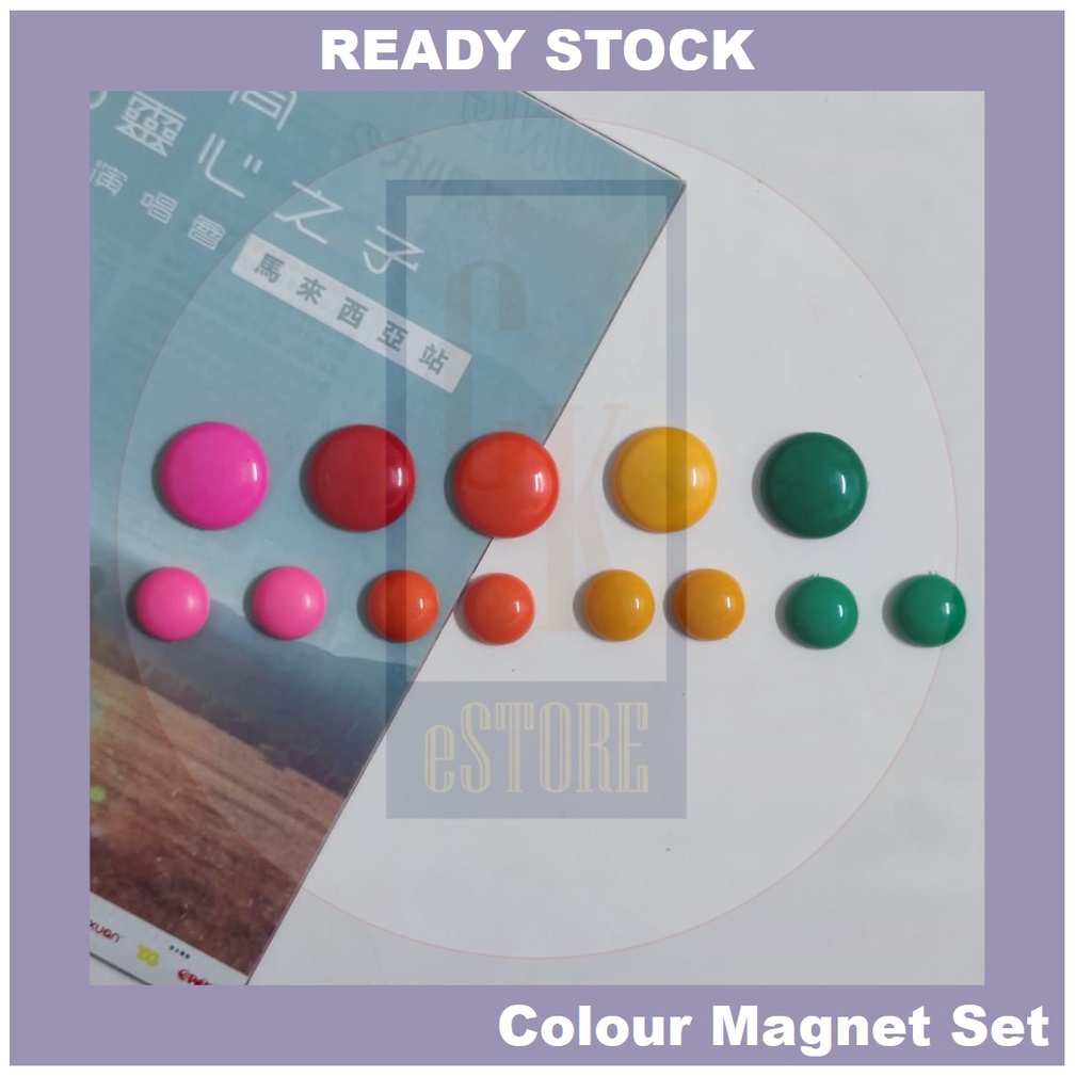 Color Magnets Button 20mm 30mm Whiteboard Magnet Fridge Magnet Set Cork ...
