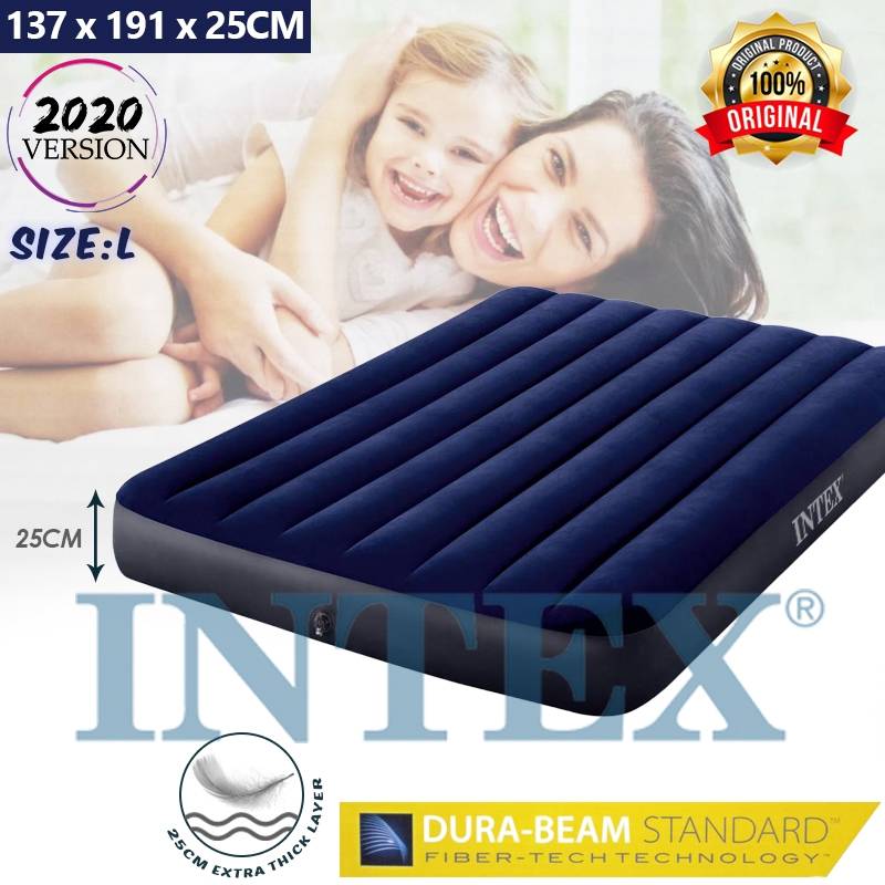 Tilam Angin Versi 2020 / INTEX 4 Sizes 25cm Extra Thick Dura Beam ...