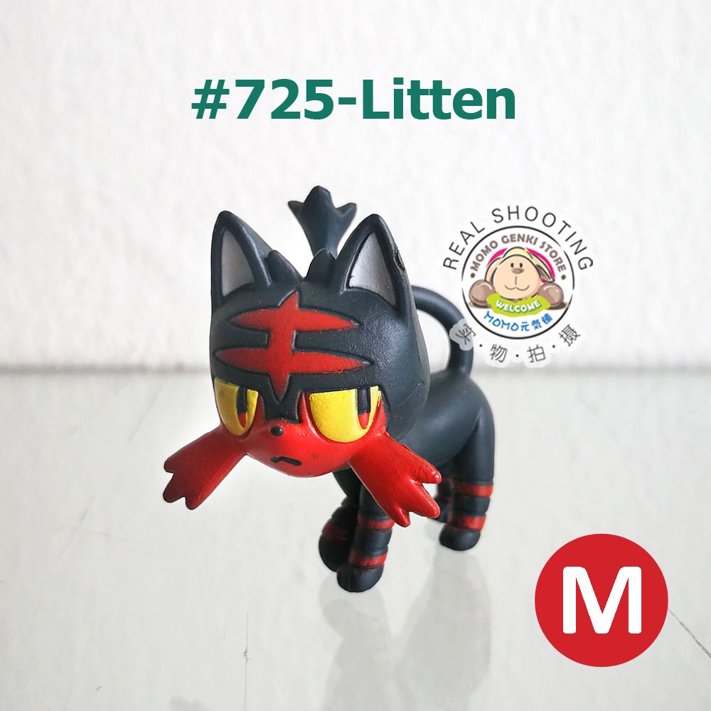 [725-Litten] Pokemon Pikachu Collective Figures Toy Doll Cake Topper (M ...
