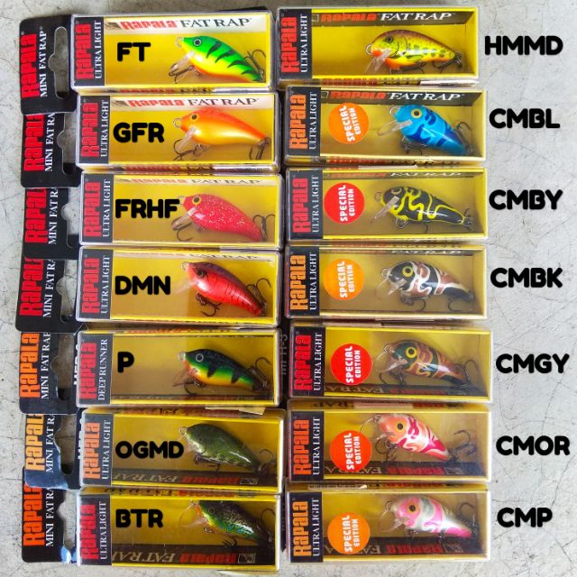 Rapala Mini Fat Rap Lure (MFR) | Shopee Malaysia