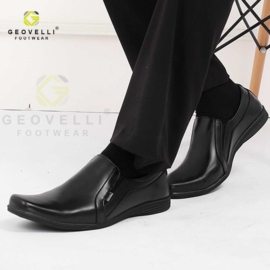 Original Men Black PANTOFEL Shoes Work Men Latest Style GEOVELLI ...