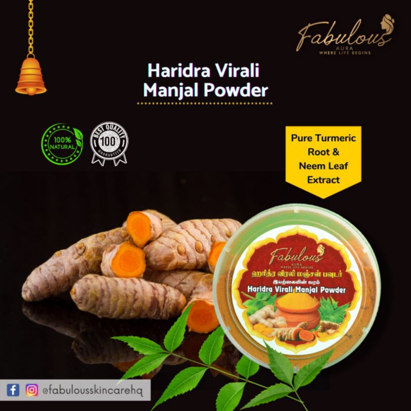 (Ready Stock) Fabulous Haridra Virali Manjal Powder | Shopee Malaysia
