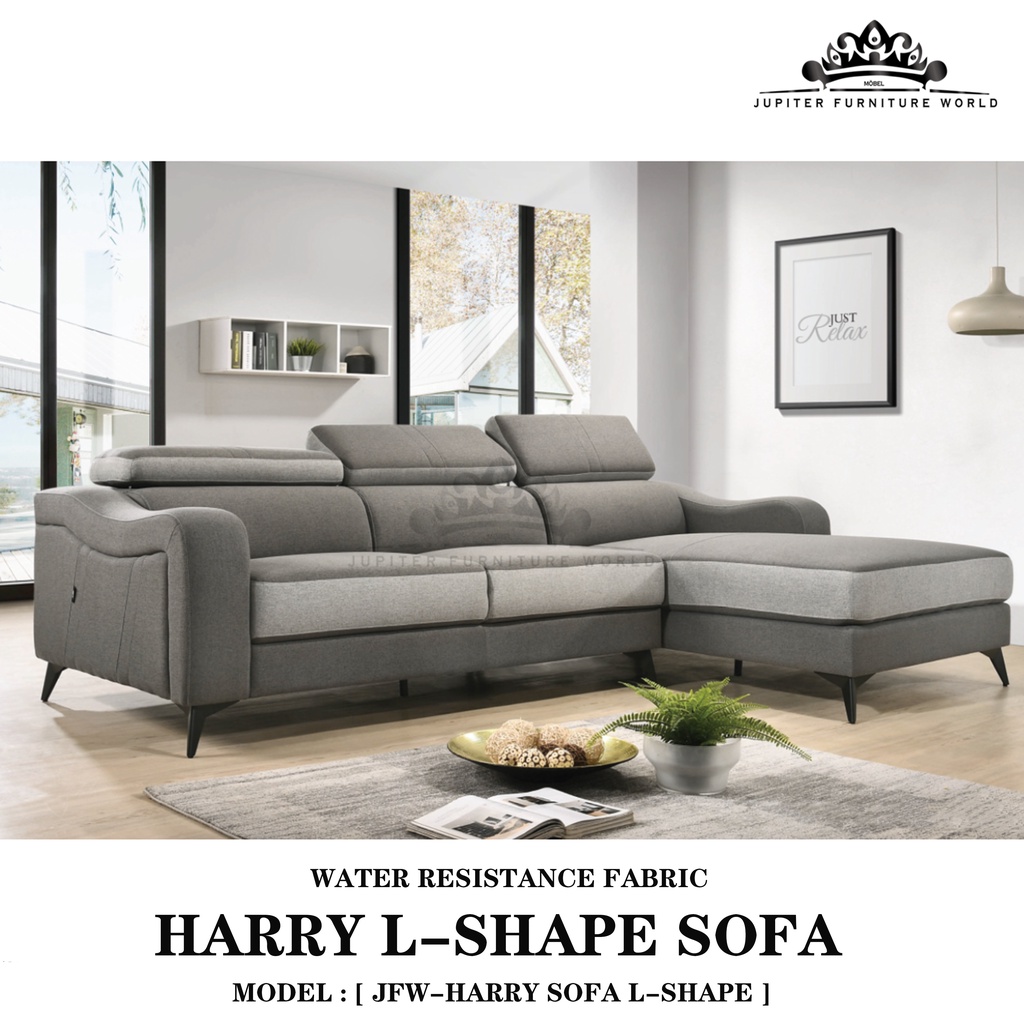 Jupiter Furniture World [ JFW-HARRY SOFA L-SHAPE ]-SOFA | Shopee Malaysia