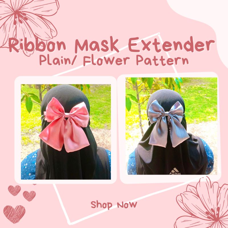 (CLEAR STOCK) Ribbon Mask Extender Handmade | Shopee Malaysia