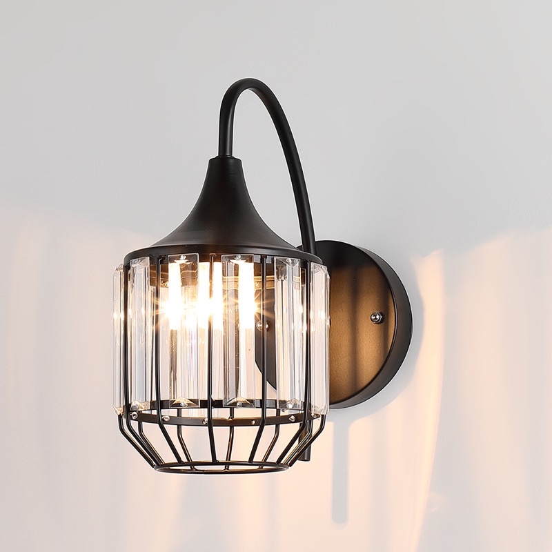 Modern Indoor Crystal Wall Light LED Wall Effect Light Lampu Hiasan ...