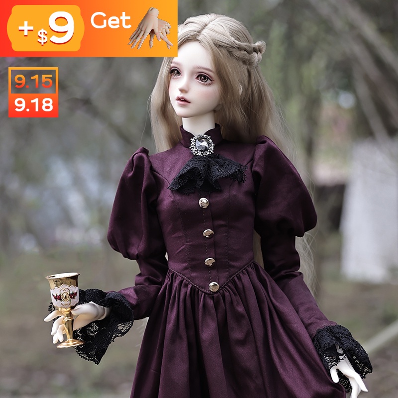 Elina BJD Doll 1/3 Beautiful Elegant Lady Vintage Aristocratic Purple ...