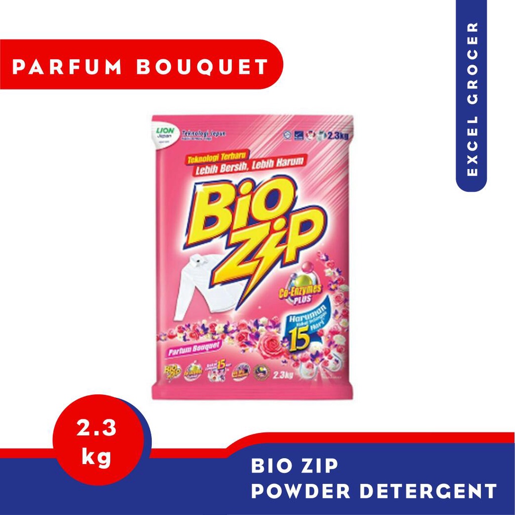 Bio Zip Parfum Bouquet Powder Detergent 2.3kg | Shopee Malaysia