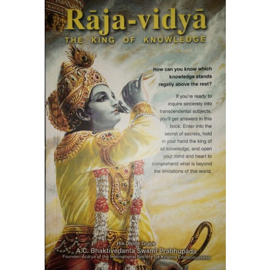 Spiritual Book - Raja Vidya - The King Of Knowledge - English version ...