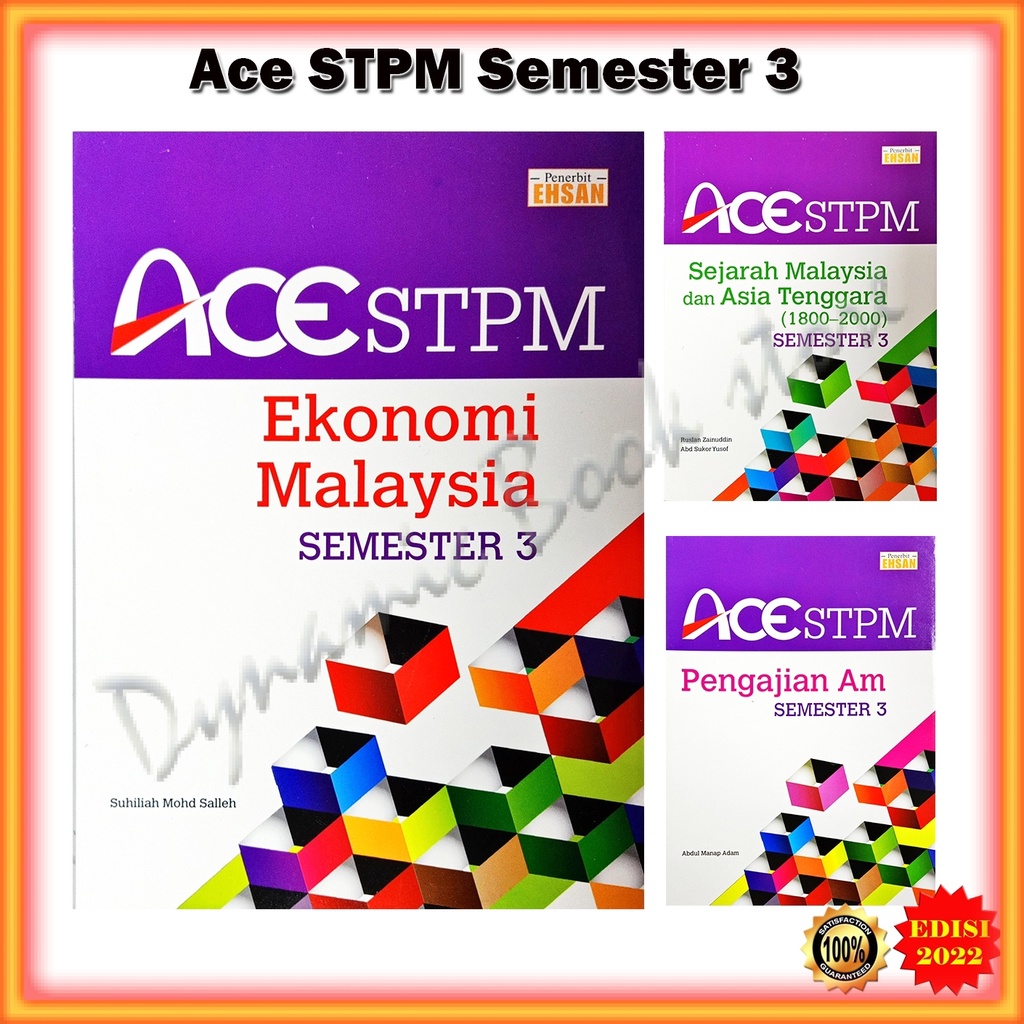 Buku Rujukan : Ace STPM Semester 3 Edisi 2022 - Sejarah Malaysia & Asia ...