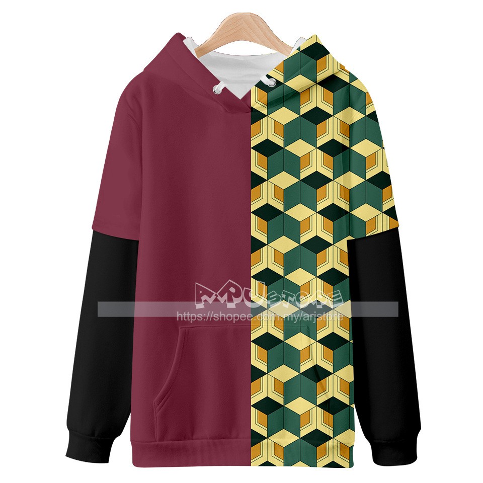 Anime Demon Slayer Kimetsu no Yaiba Giyu Tomioka Kibutsuji Muzan Hoodie ...